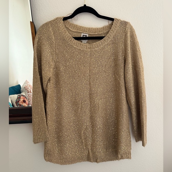 Anne Klein | Sweaters | Nwt Anne Klein Gold Knit Sweater | Poshmark